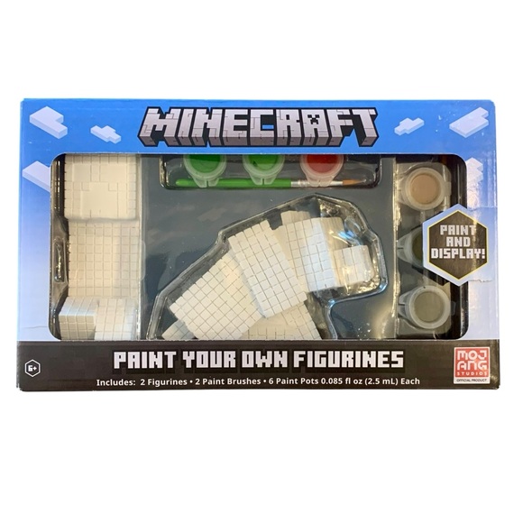 minecraft | Toys | Minecraft Paint Your Own Figurines Set | Poshmark